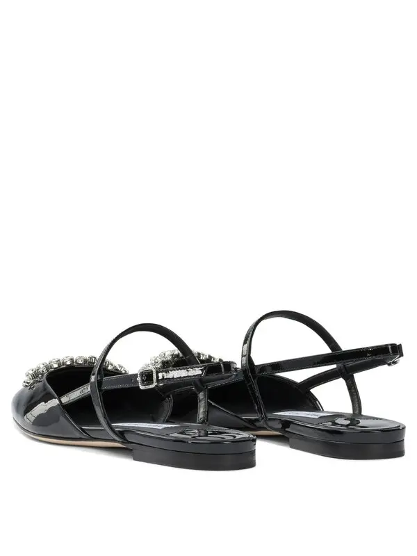 JIMMY CHOO Belinda Slingback Ballet Flats - Black
