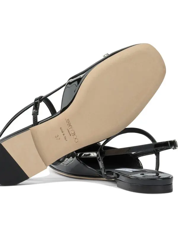 JIMMY CHOO Belinda Slingback Ballet Flats - Black