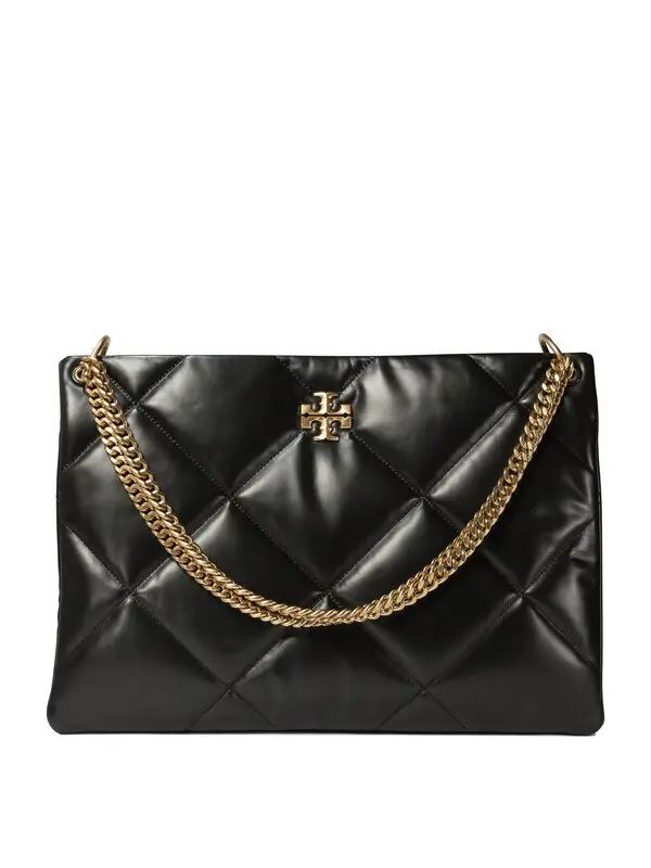 Tory Burch Kira Diamond Quilt Hobo - Black