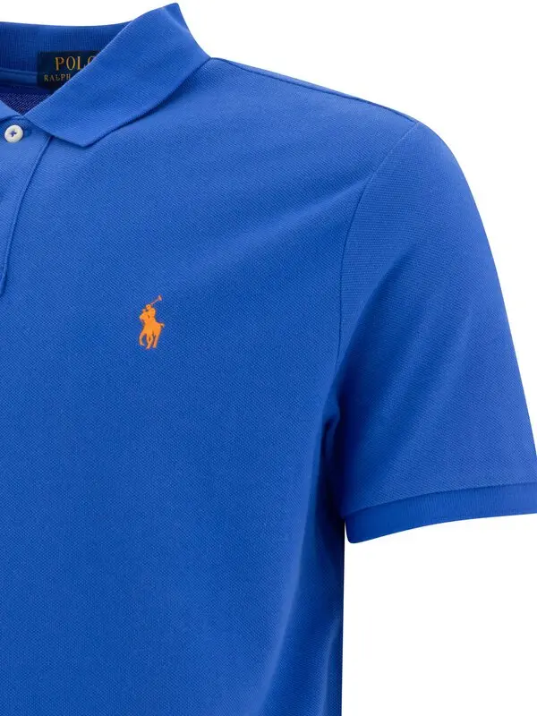 Polo Ralph Lauren Pique Polo Shirt - Blue