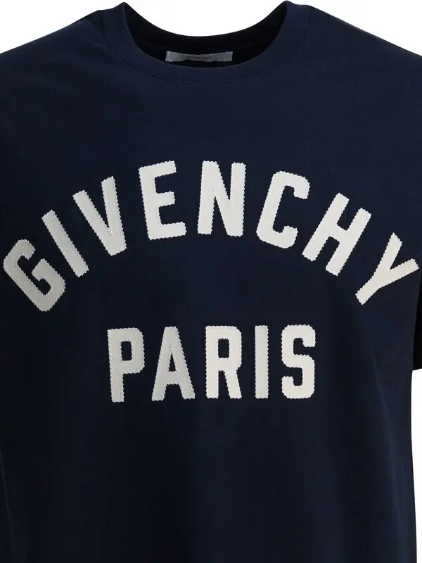 Givenchy Paris' T Shirt - Blue