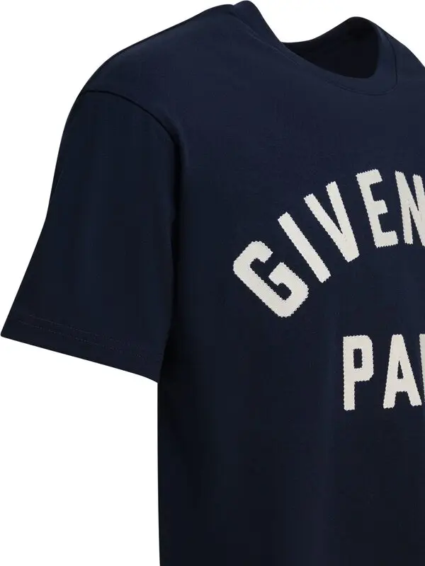 Givenchy Paris' T Shirt - Blue