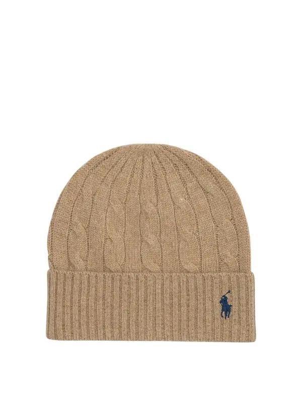 Polo Ralph Lauren Wool-cashmere Blend Beanie - Beige