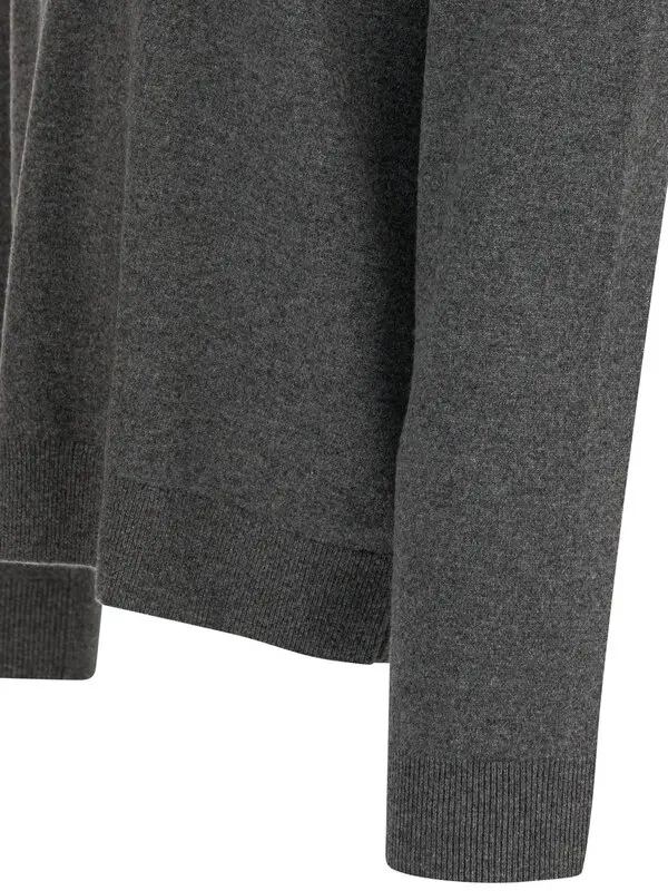 Vince Cashmere Half-zip Sweater - Grey