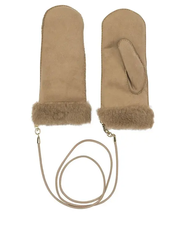 Max Mara Wool Mittens - Brown