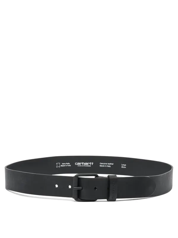 Carhartt Work In Progress Leather Belt - Black