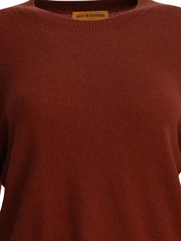 Guest In Residence Shrunken Crewneck Cashmere Knitwear