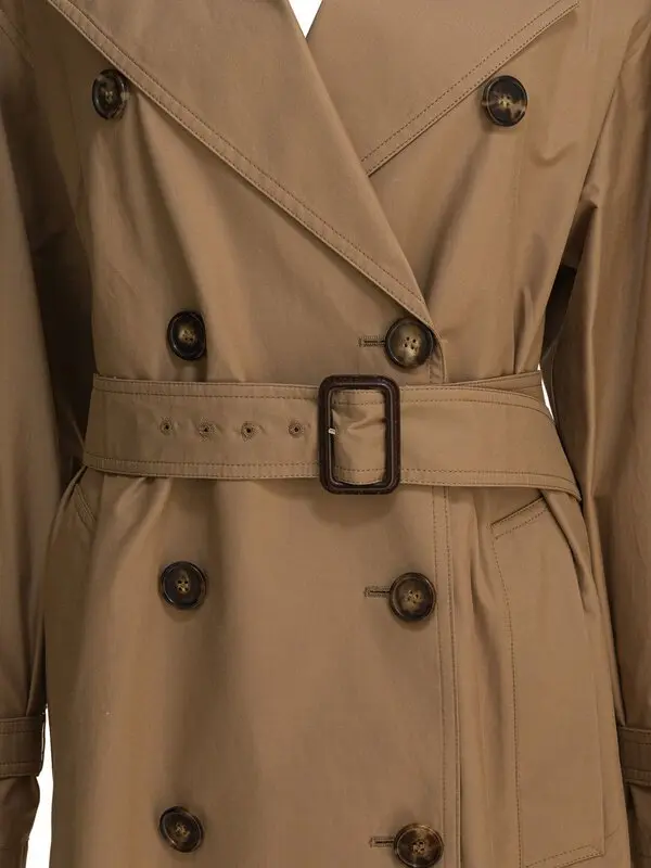 Max Mara Long Cotton Trench Coat