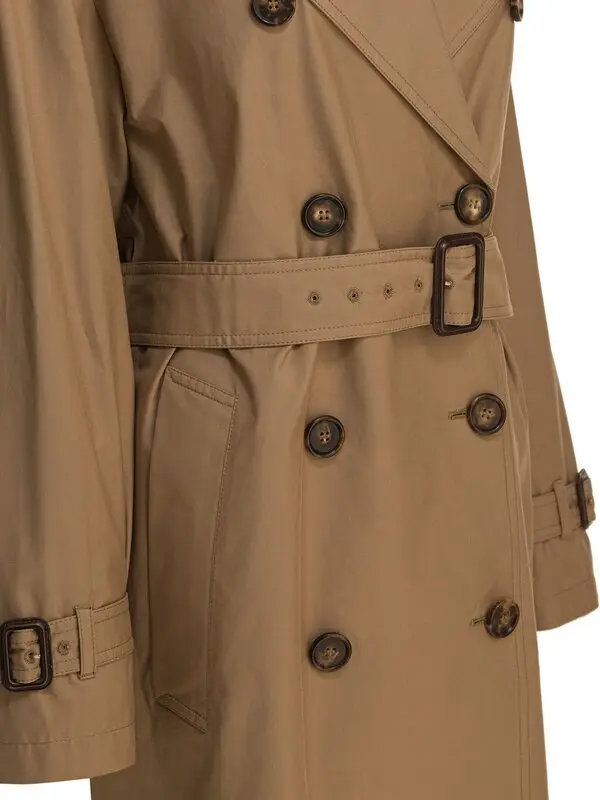 Max Mara Long Cotton Trench Coat
