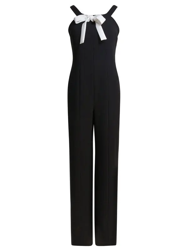 Max Mara Bow-and-zip Jumpsuit - Black