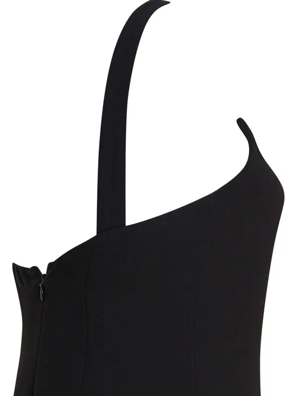 Max Mara Bow-and-zip Jumpsuit - Black