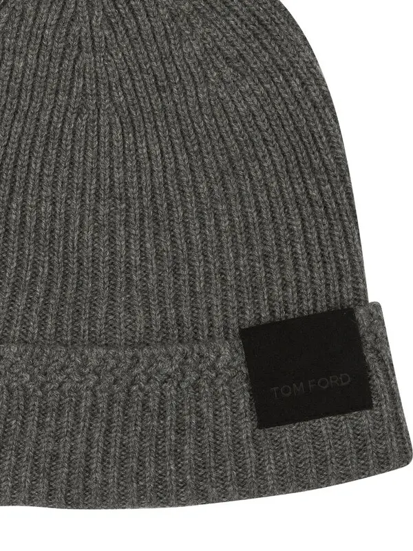 TOM FORD Cashmere Beanie - Grey