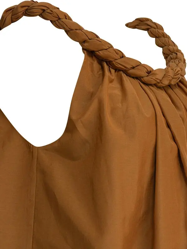 Loulou De Saison Gathered Top - Brown