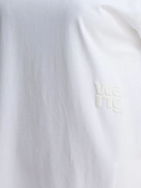 Alexander Wang Essential Jersey T-shirt With Puff Logo - White