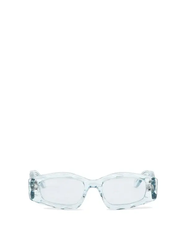 Alaïa Oval Geometric Sunglasses - Light Blue