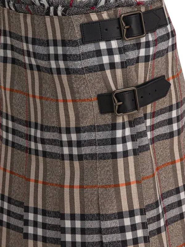 Burberry Check Wool Mini Kilt