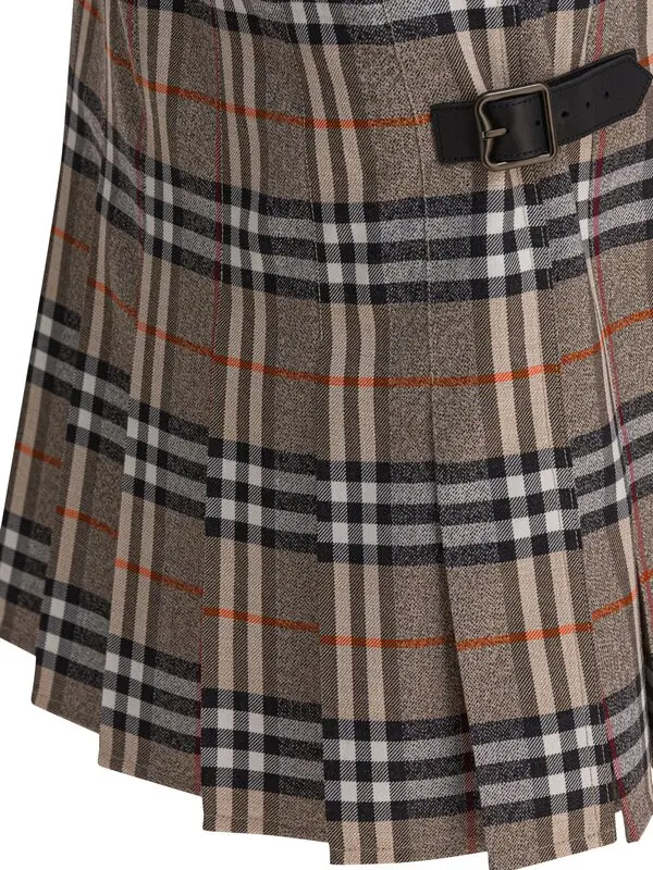 Burberry Check Wool Mini Kilt