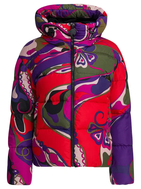 Emilio Pucci Orchidee Print Down Jacket - Purple