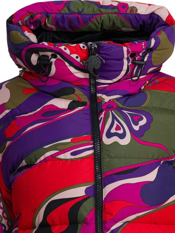 Emilio Pucci Orchidee Print Down Jacket - Purple