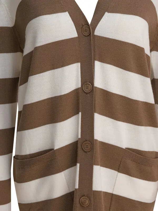 Max Mara Cardigan With '1951' Lettering - Brown