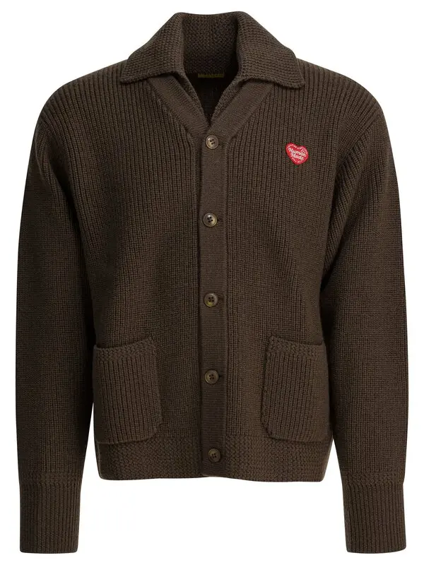 HUMAN MADE Wool Cardigan - Brown