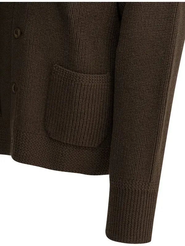 HUMAN MADE Wool Cardigan - Brown