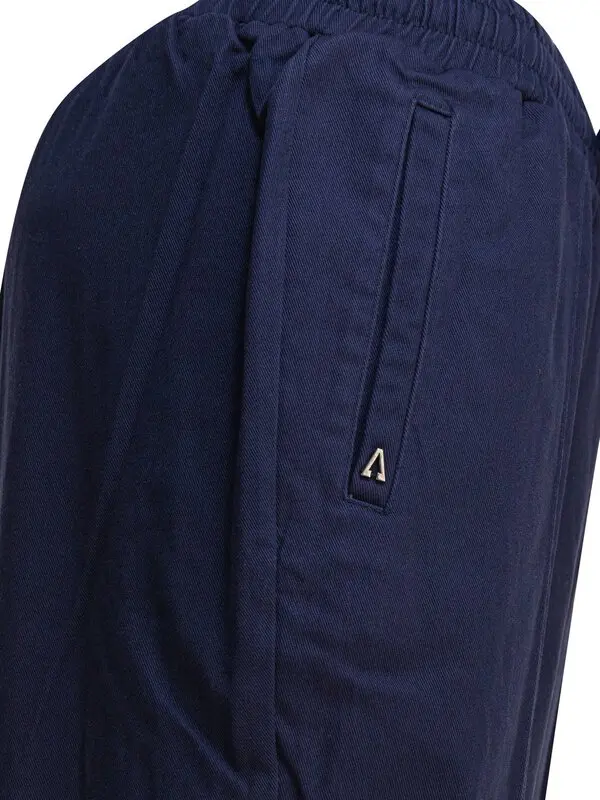 ALTUM Cotton Drawstring Trousers - Blue