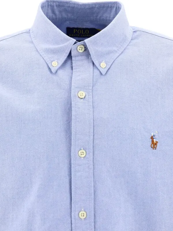 Polo Ralph Lauren Custom Fit Oxford Shirt - Blue - M