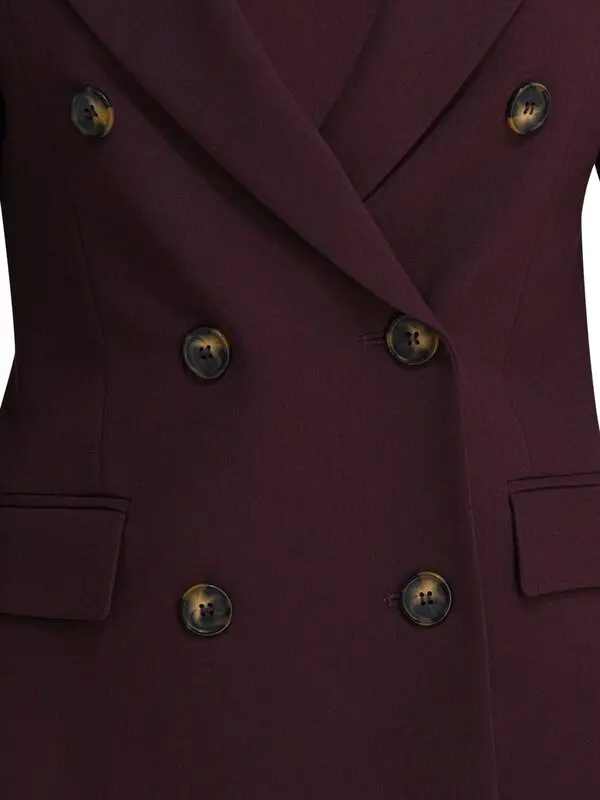 SEMPER Double-breasted Blazer - Bordeaux