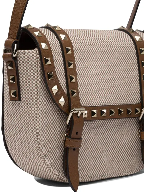 Valentino Garavani Rockstud Crossbody Bag - Beige