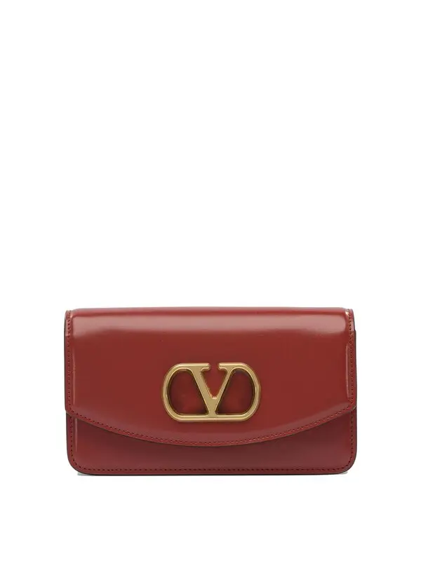 Valentino Garavani Clutch With Chain And Logo