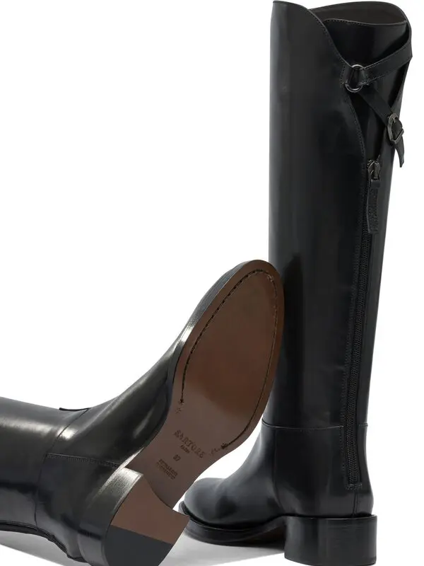 Sartore Leather Boots - Black