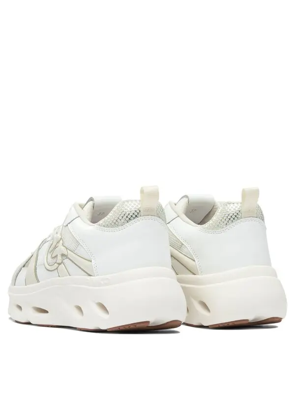 Pinko Leather And Mesh Sneakers