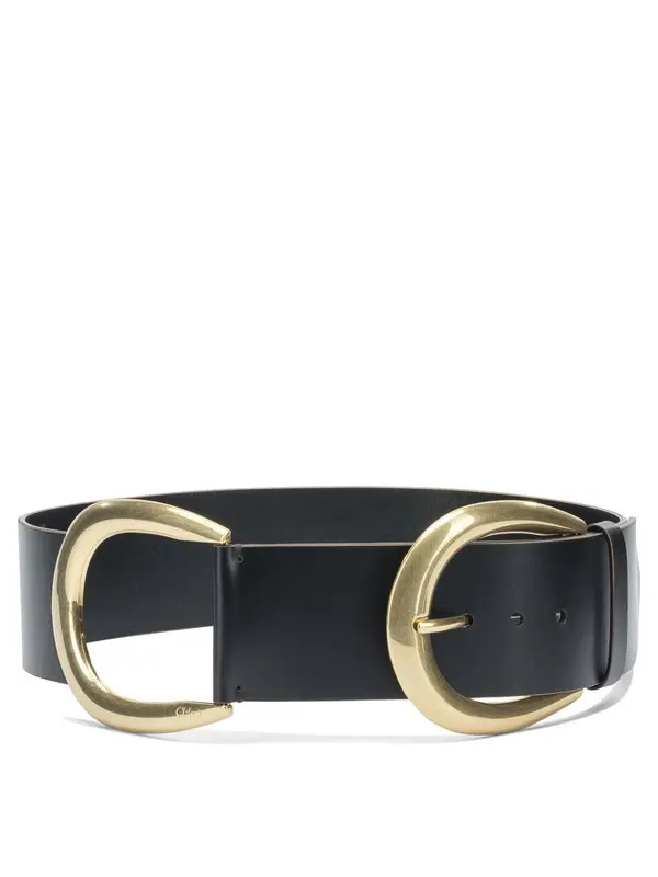 Chloé Anita Leather Belt - Black