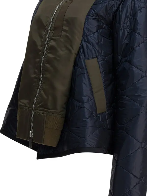 Sacai Bimaterial Bomber Jacket