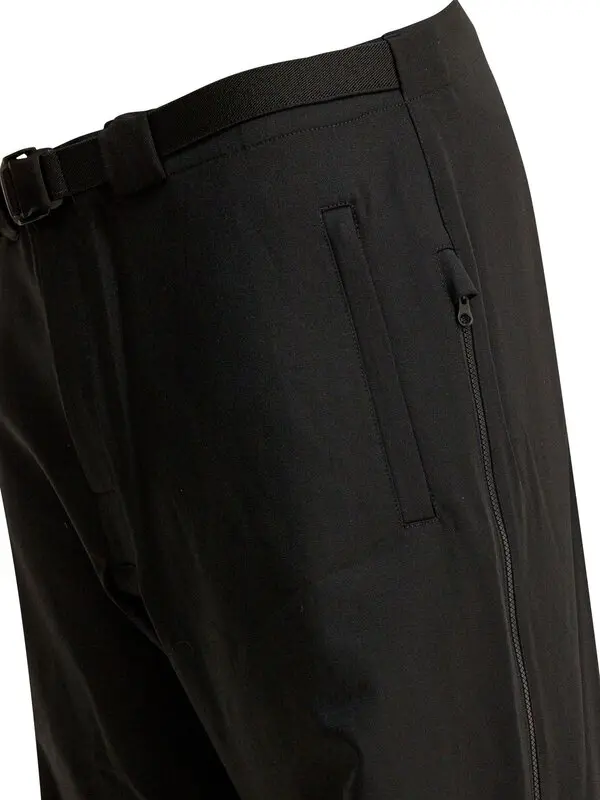 GR10K Wool-blend Belted Trousers