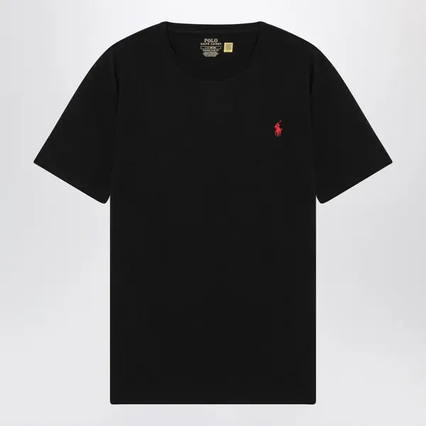 Ralph Lauren T Shirt In Cotton Custom Slim Fit - Black