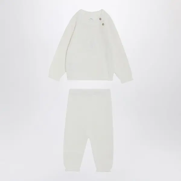 TEDDY & MINOU Two-piece Cotton Blend Set - White