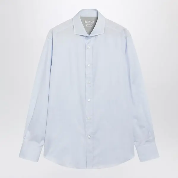 Brunello Cucinelli Cotton Shirt - Light Blue