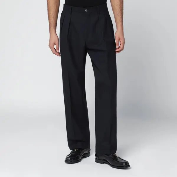 SANTANIELLO Wool Pleated Trousers