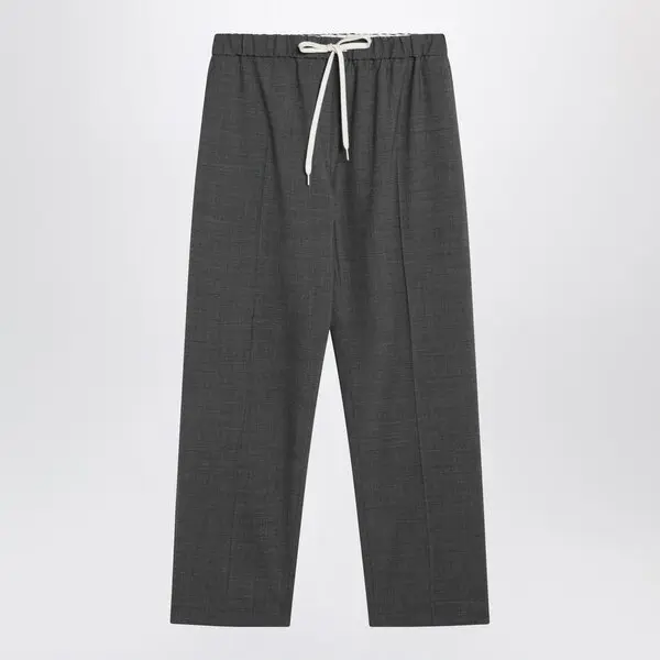 MAISON MARGIELA Wool-blend Trousers With Drawstring