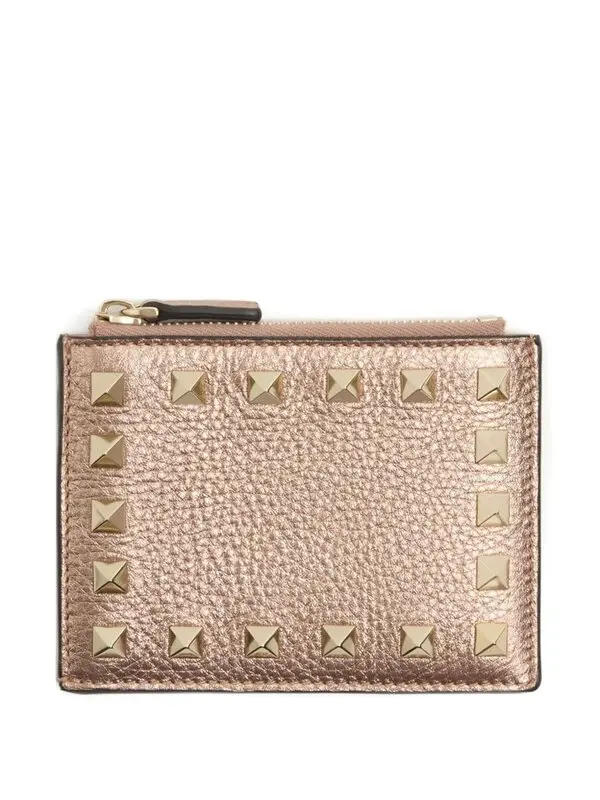 Valentino Garavani Rockstud Leather Coin Purse - Pink