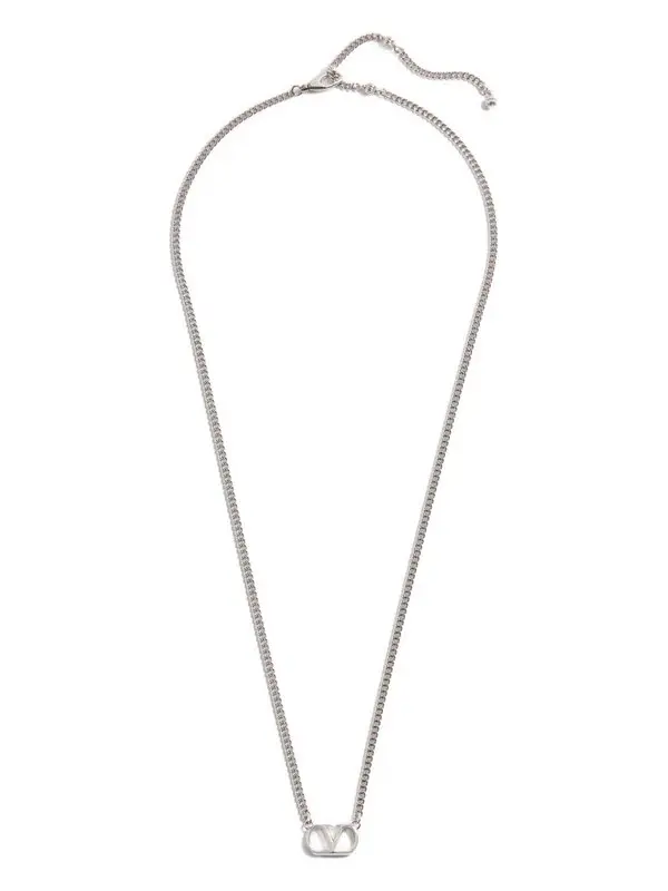 Valentino Garavani Vlogo Signature Necklace - Silver