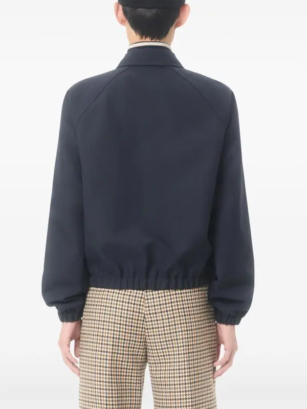 Valentino Garavani V Gold Wool Blend Blouson Jacket