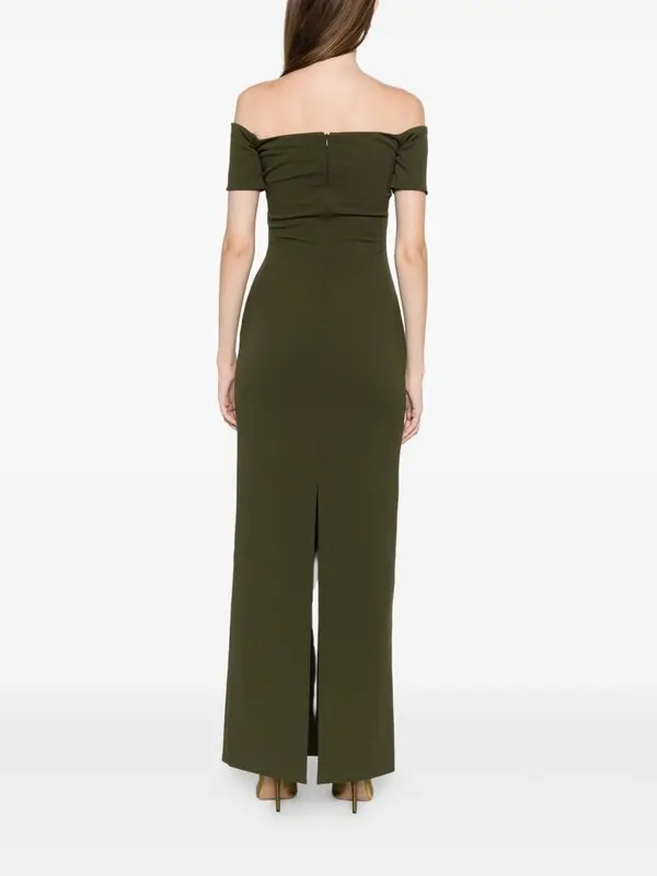Solace London Nile Maxi Dress - Green