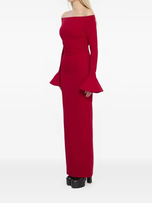 Solace London Anica Maxi Dress - Red