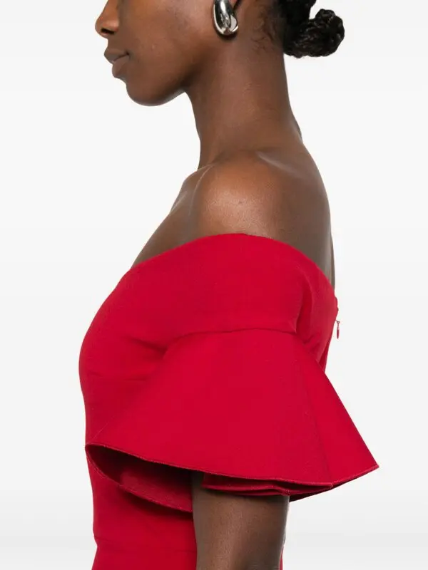 Solace London Cielo Maxi Dress - Red