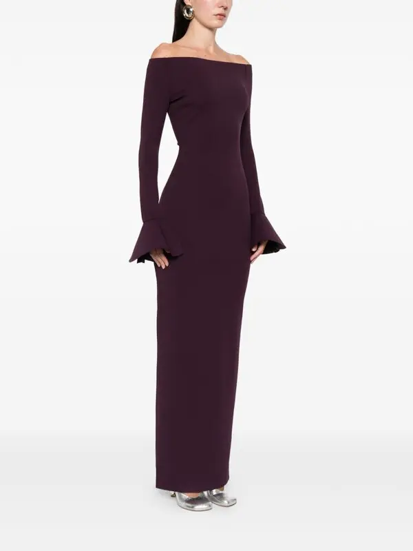 Solace London Anica Maxi Dress - Purple