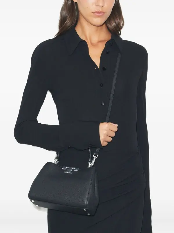 Tory Burch Eleanor Mini Leather Handbag - Black