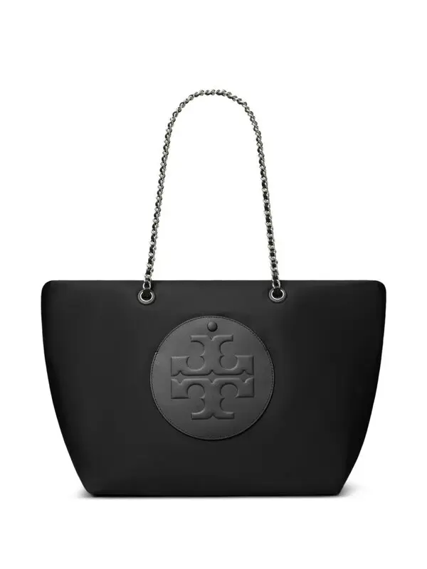Tory Burch Ella Chain Nylon Tote Bag - Black